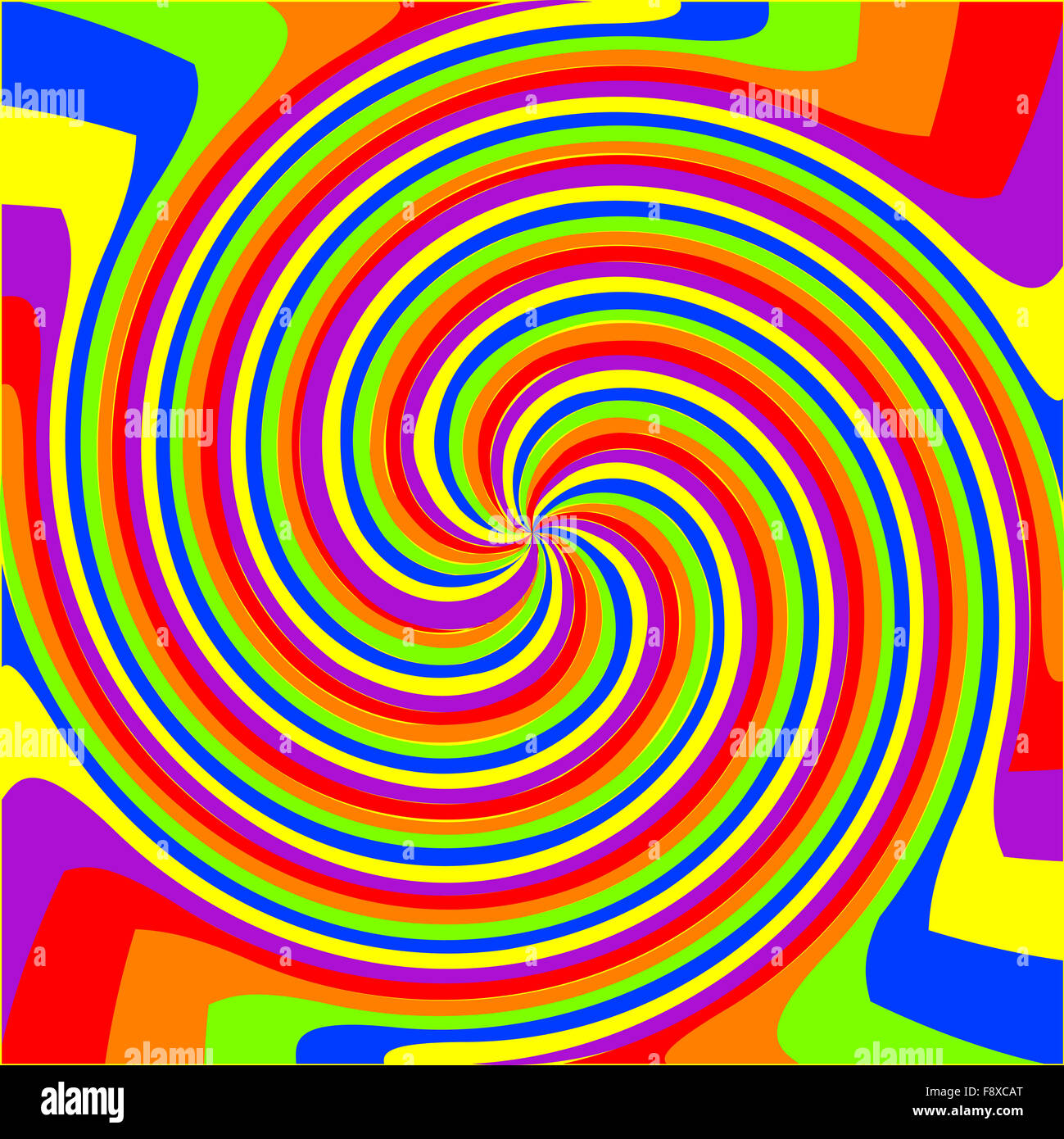 swirl rainbow composition Stock Photo - Alamy