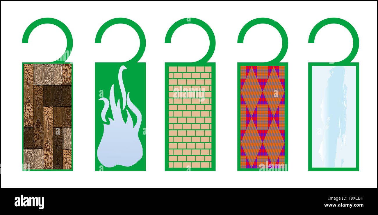 tags with texture 6 Stock Photo - Alamy