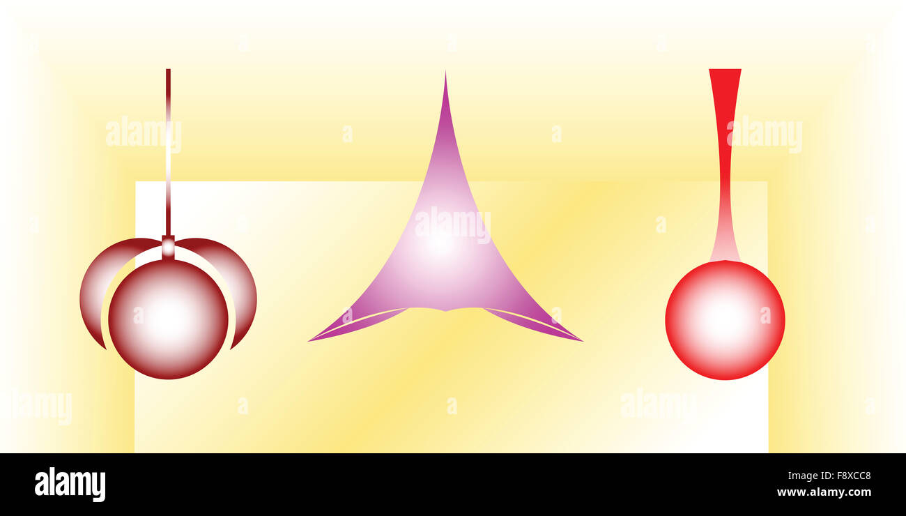 Three retro lamps hi-res stock photography and images - Alamy