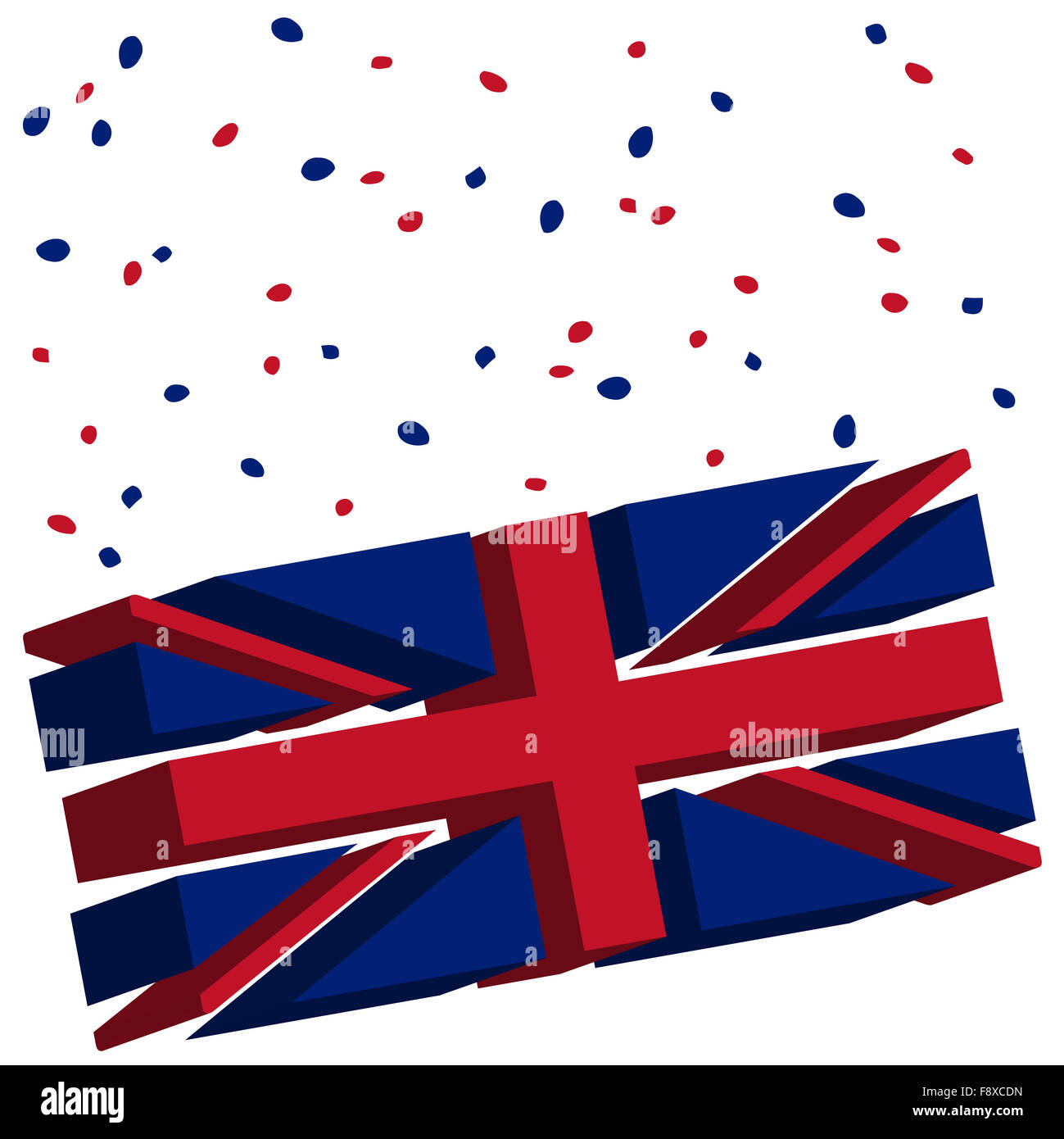 Abstract union jack Cut Out Stock Images & Pictures - Alamy