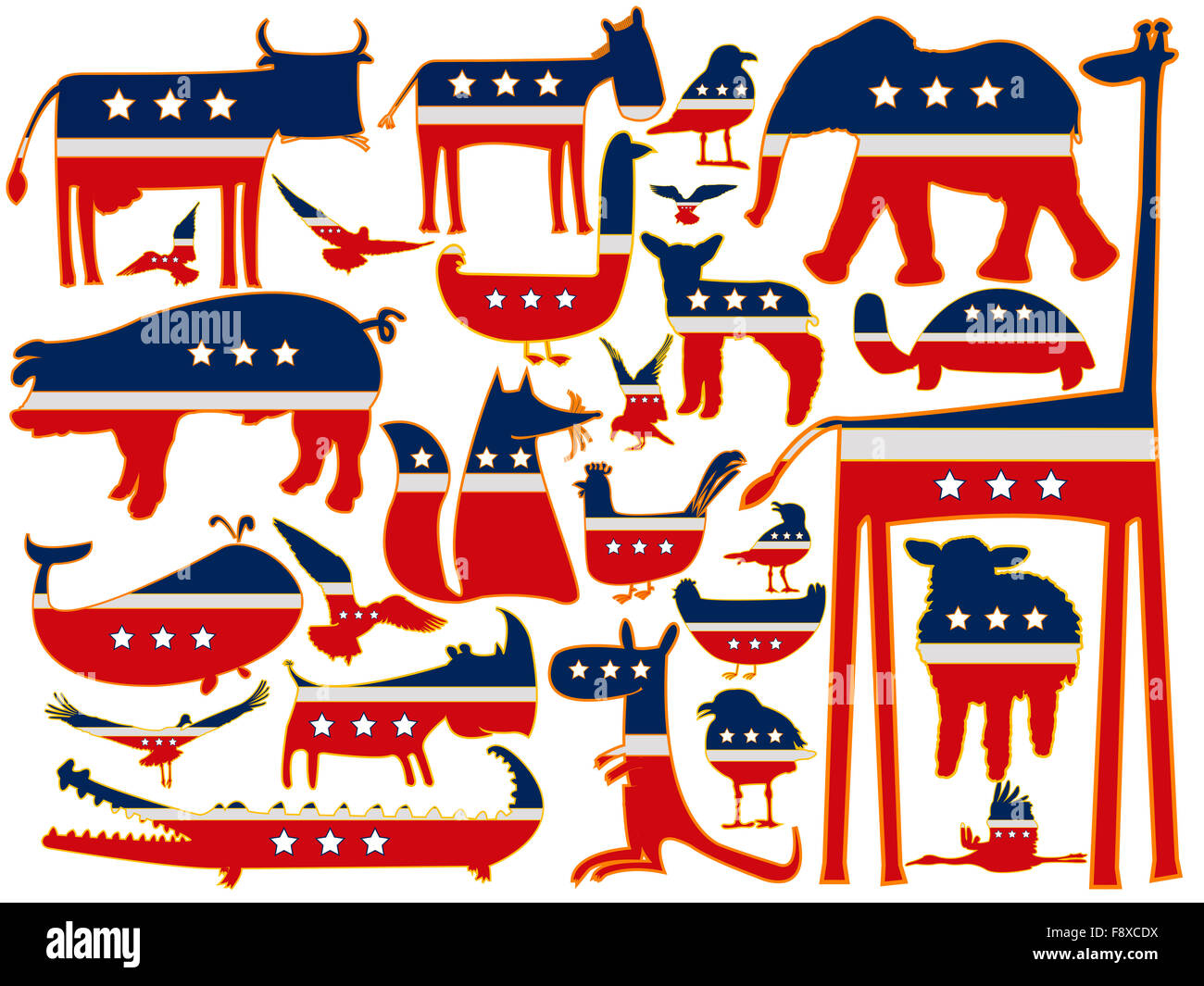 Stylized animals hi-res stock photography and images - Alamy