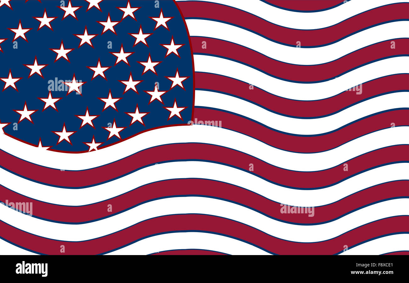 united states stylized flag Stock Photo - Alamy