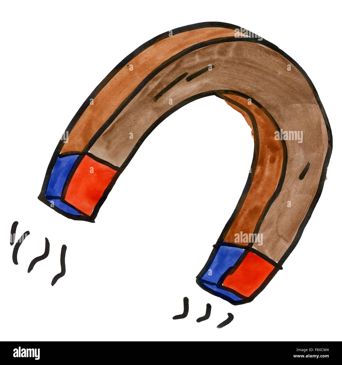 Magnet isolated on white background Stock Photo - Alamy