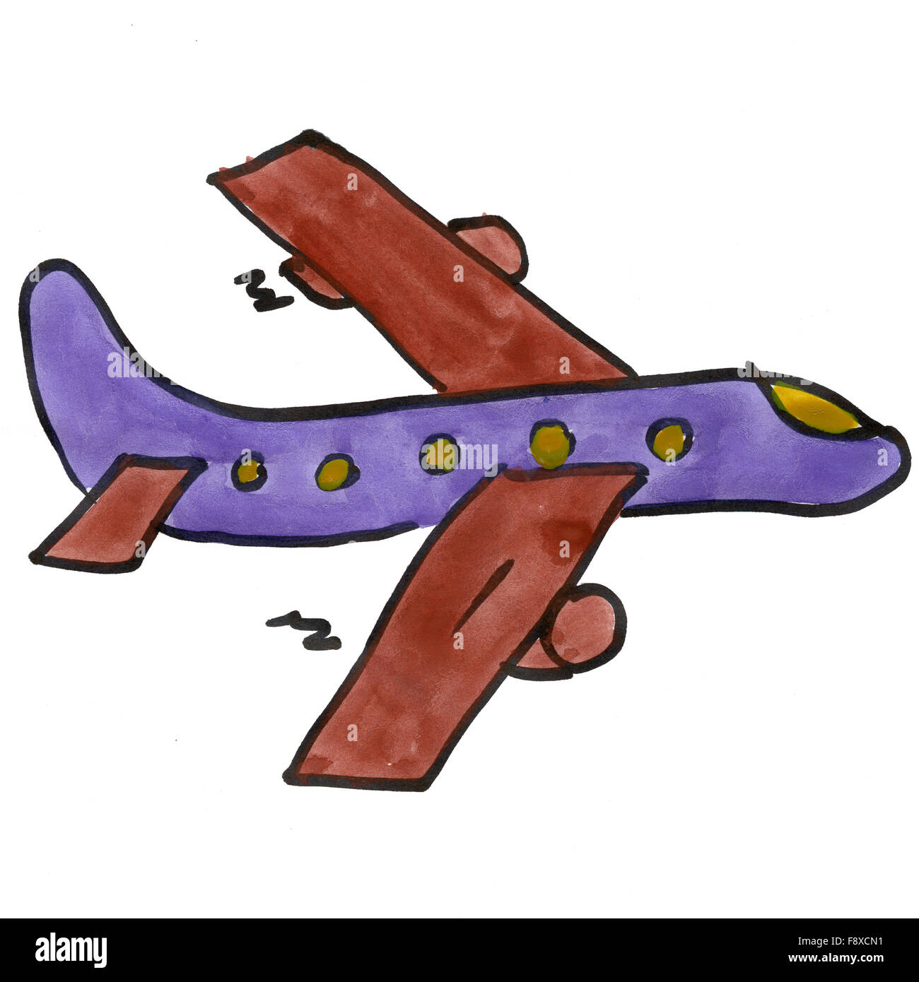 Plane isolated on a white background Stock Photo - Alamy
