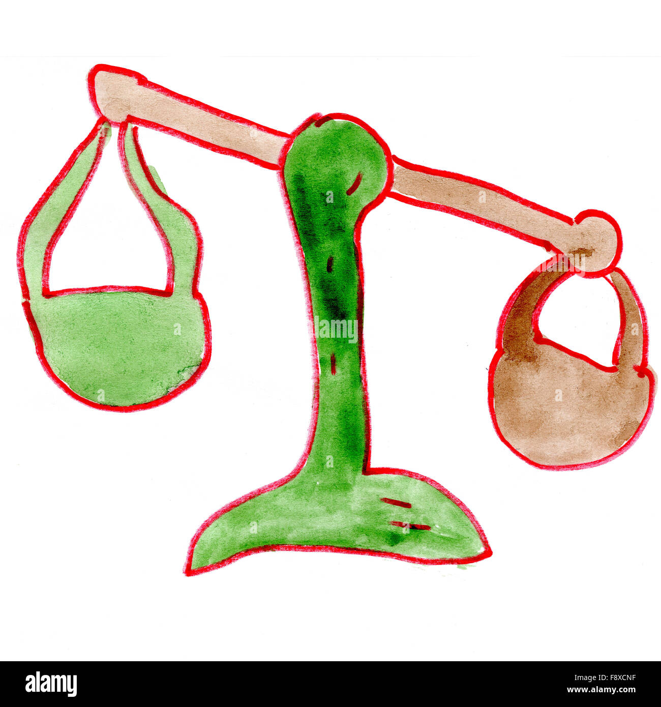 Scales isolated on white background Stock Photo - Alamy