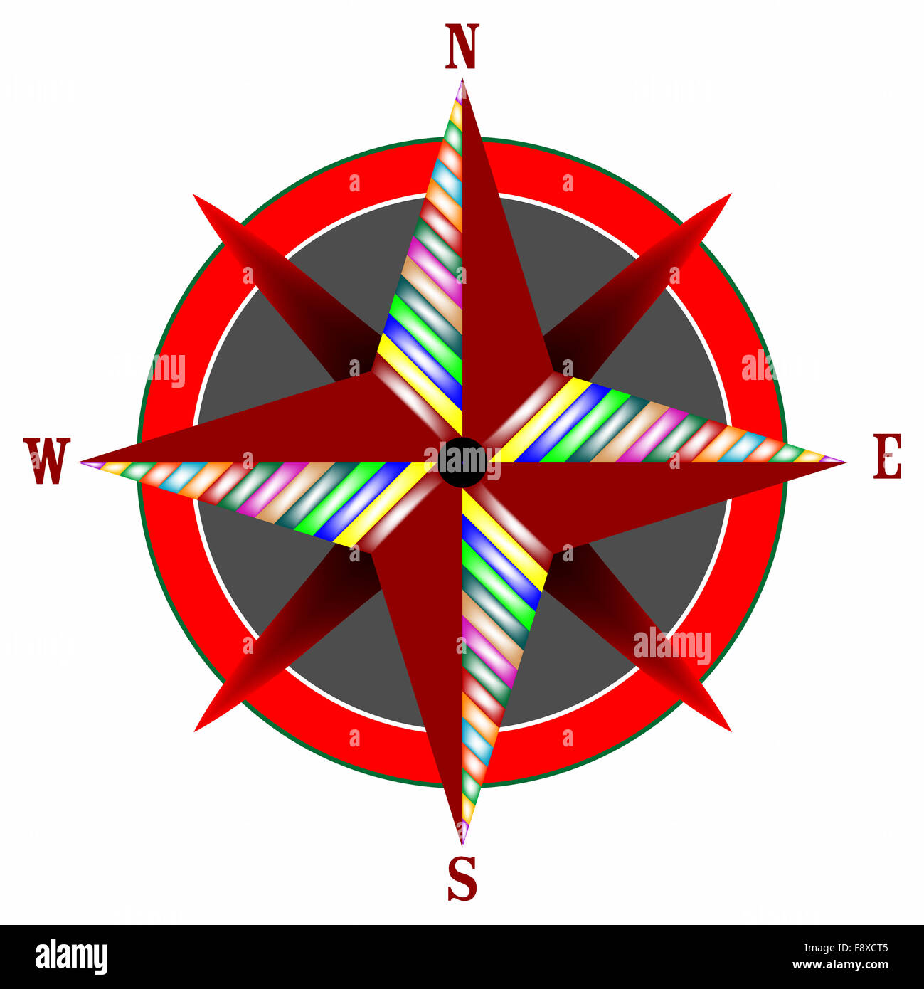 wind rose 3 Stock Photo - Alamy