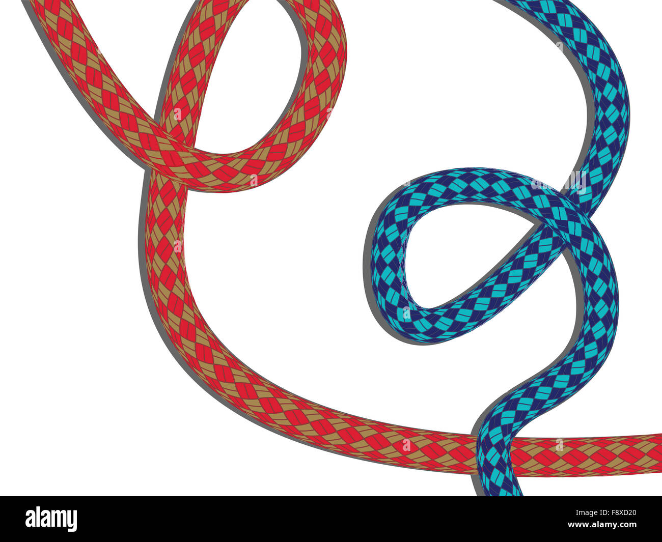 Two color rope hi-res stock photography and images - Alamy