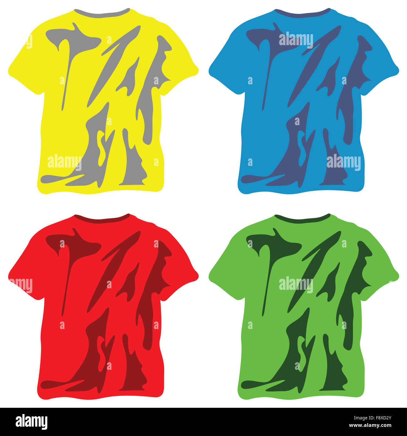 shirts collection against white Stock Photo - Alamy