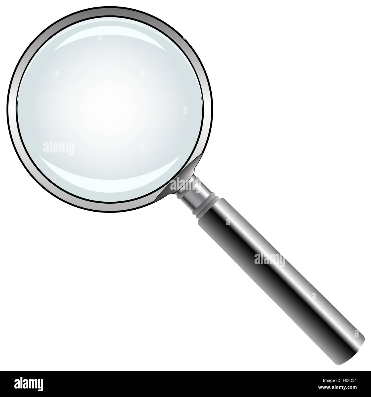 magnifying glass against white Stock Photo - Alamy