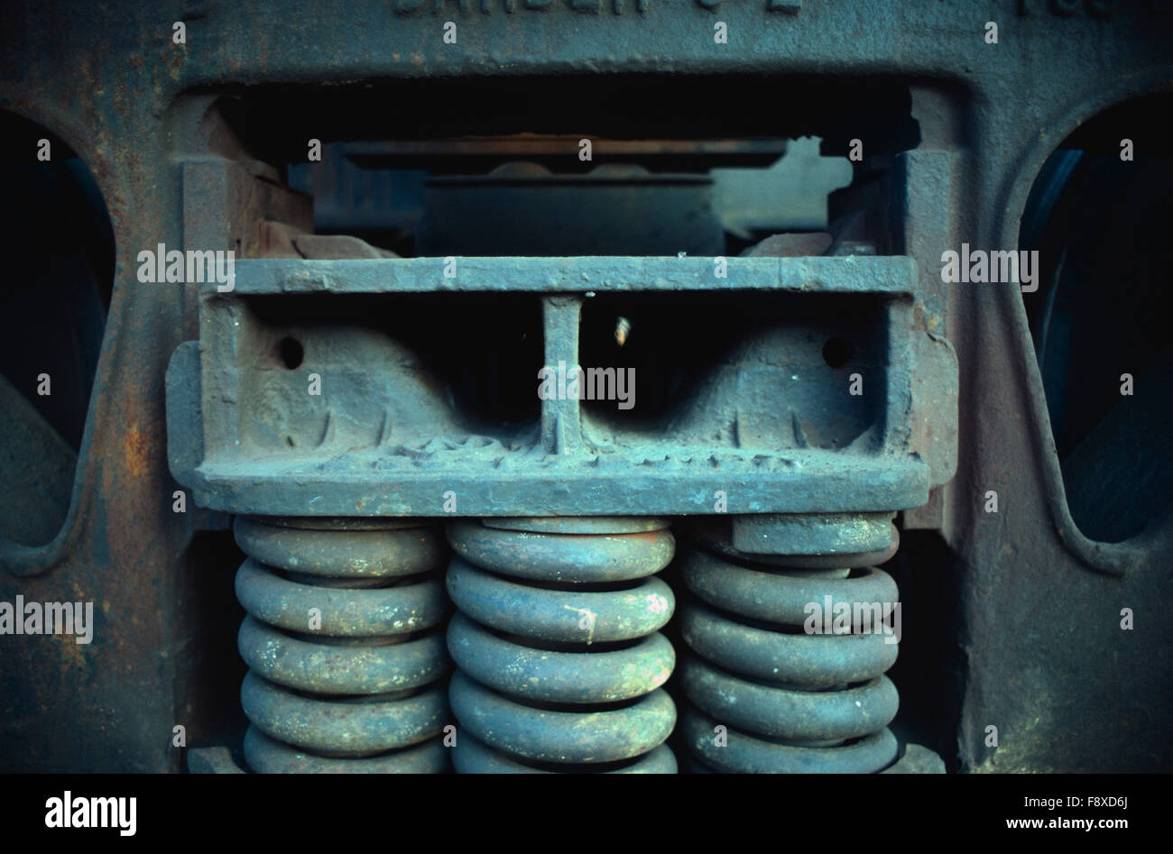 Spring coil blue hi-res stock photography and images - Alamy