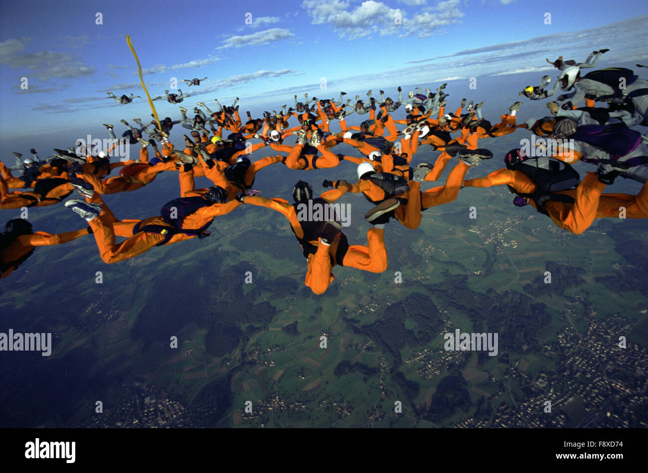 Skydiving formation hi-res stock photography and images - Alamy