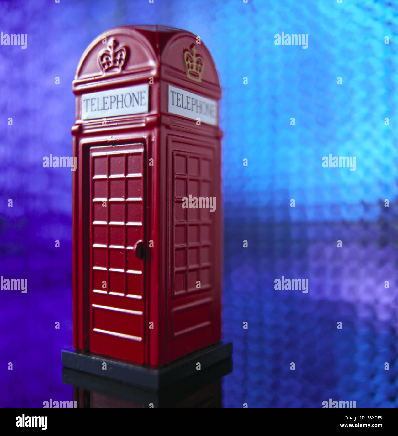 Toy English Phone Booth Stock Photo - Alamy