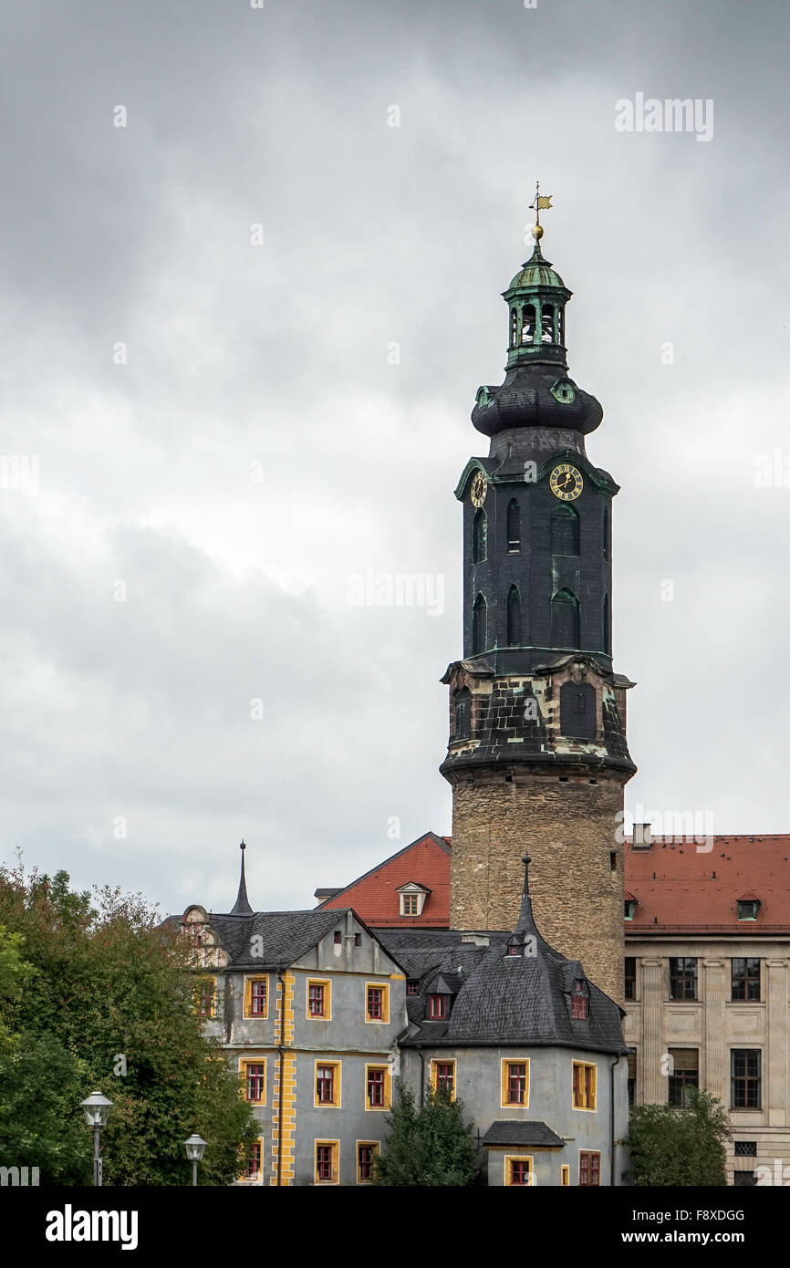 A view of Weimar Castle in Weimar Stock Photo - Alamy