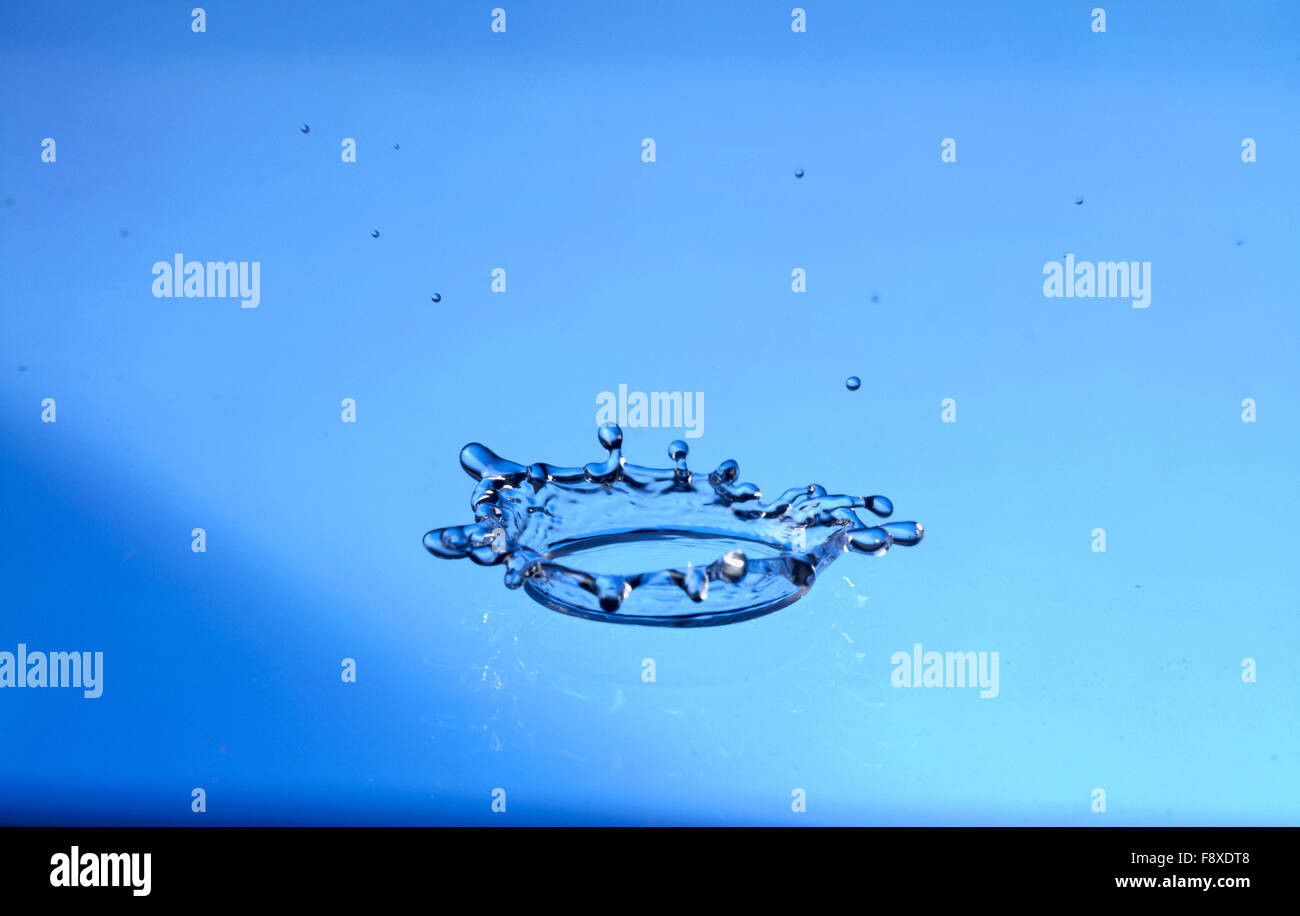Small Blue Splash Stock Photo - Alamy