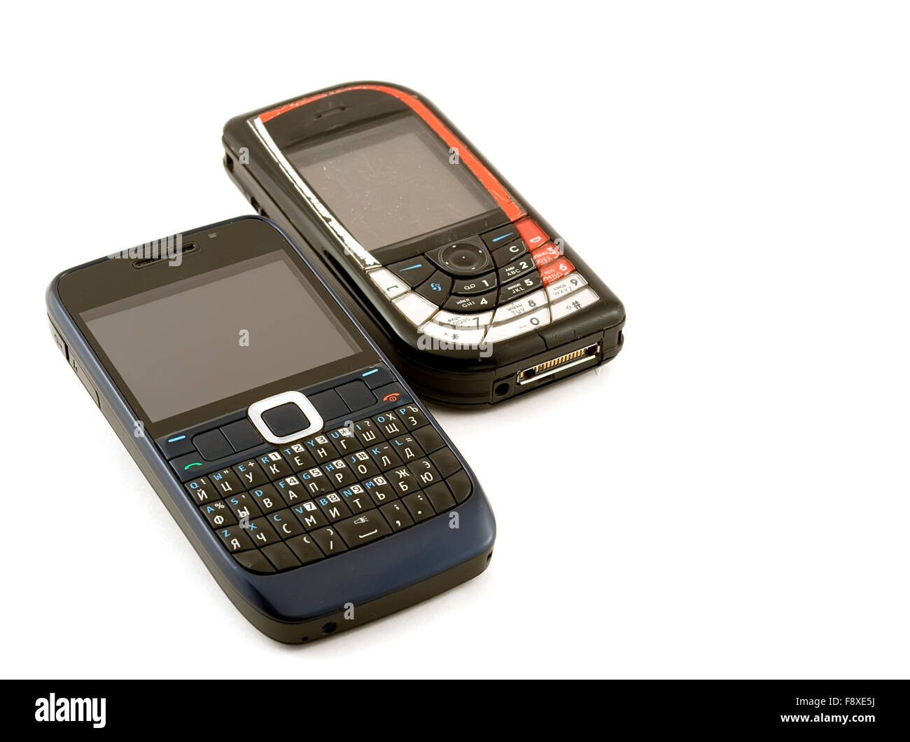 Two mobile phones Stock Photo - Alamy