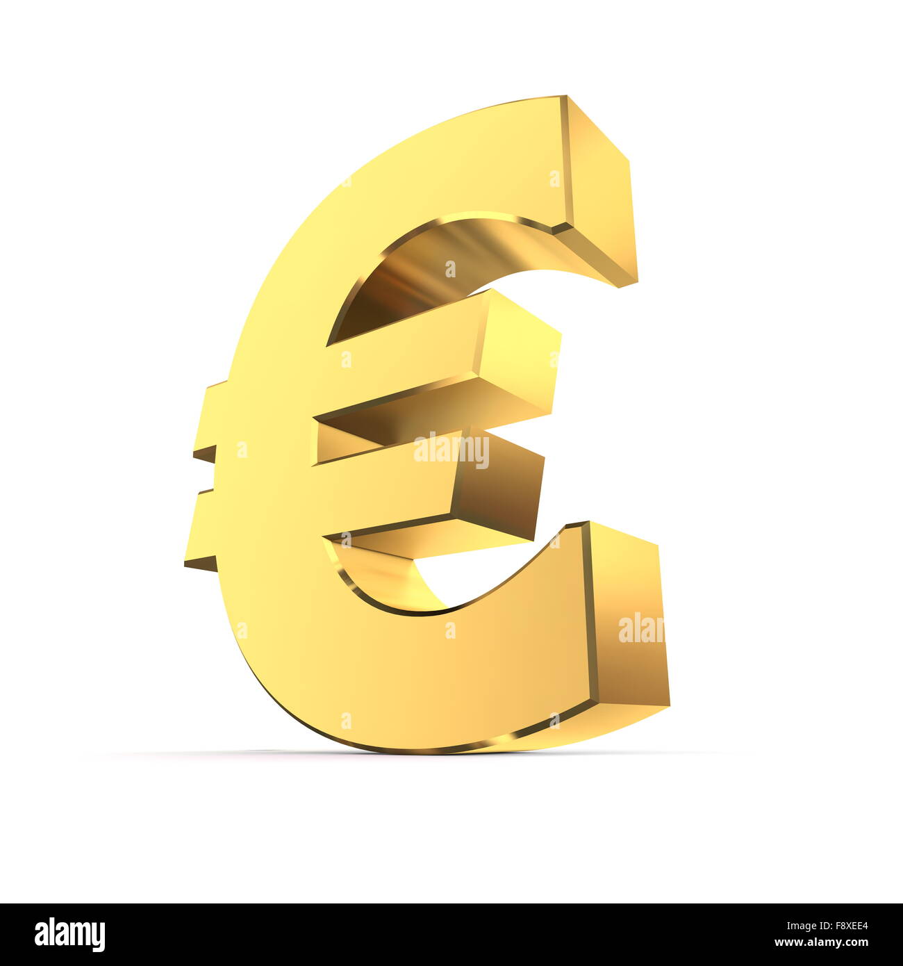 Shiny Euro Symbol - Golden Surface Stock Photo - Alamy