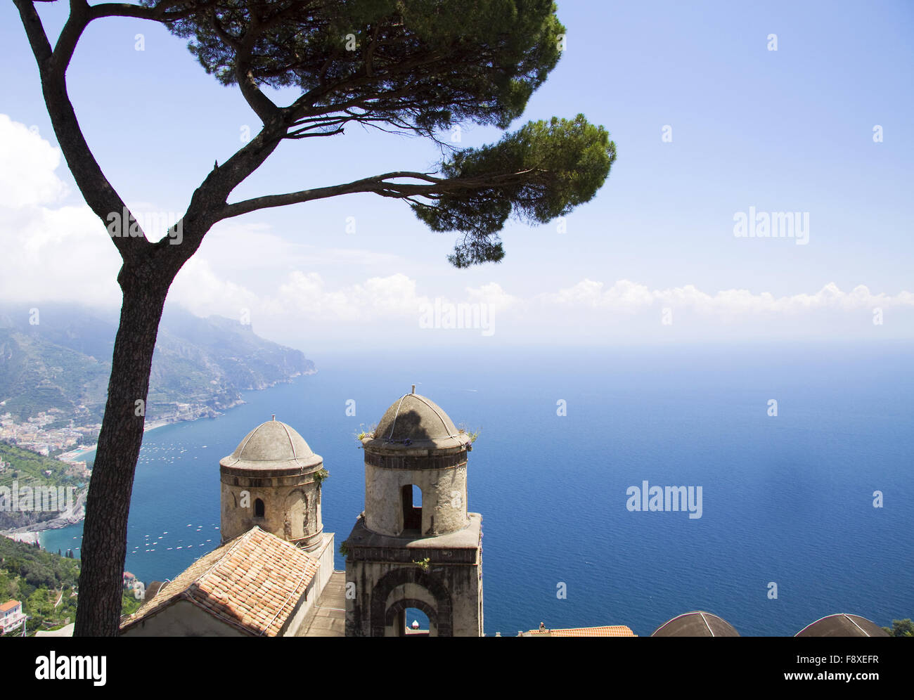 View of Amalfi from Ravello Stock Photo - Alamy