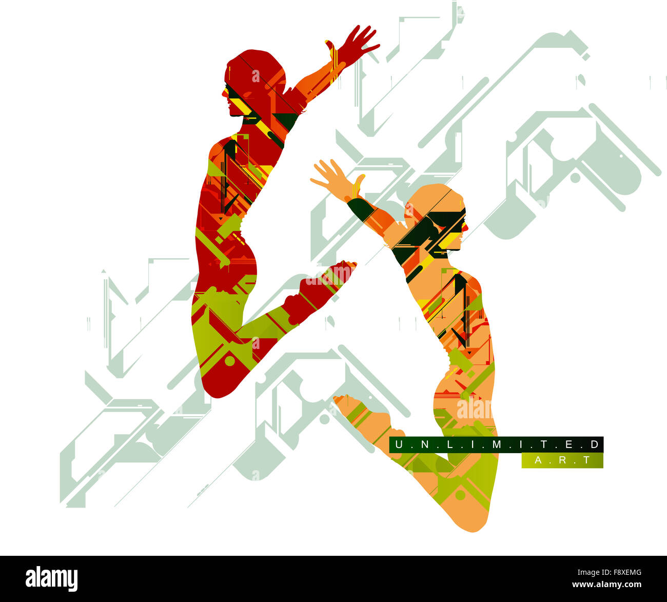 Unlimited Techno Art 10 Stock Photo - Alamy