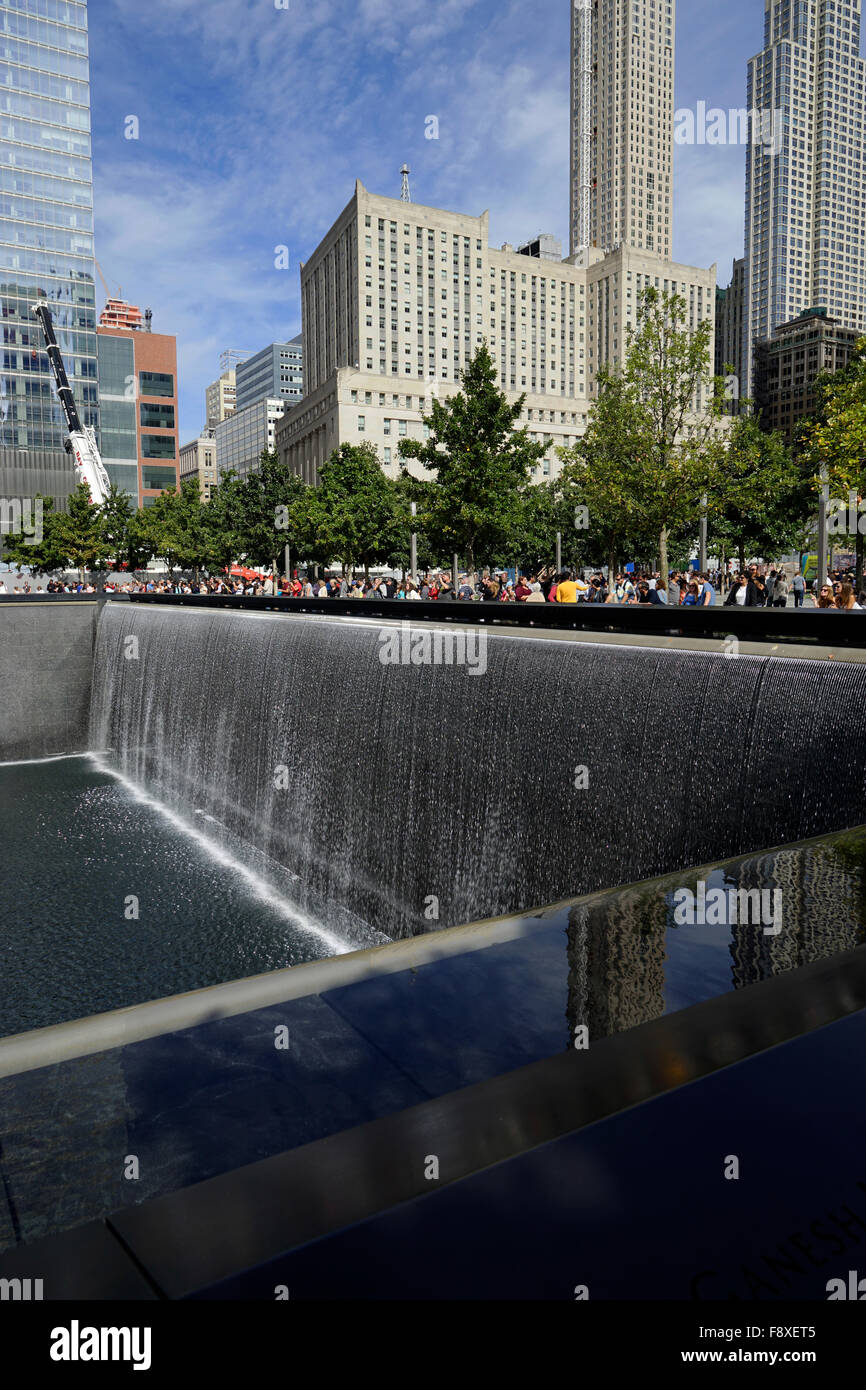 National September 11 Memorial. Lower Manhattan, New York City, USA ...