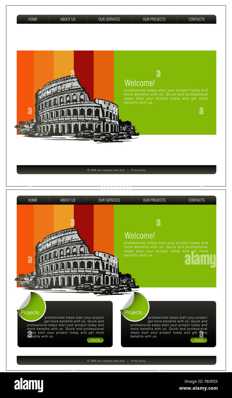 Web Template 013 Stock Photo - Alamy