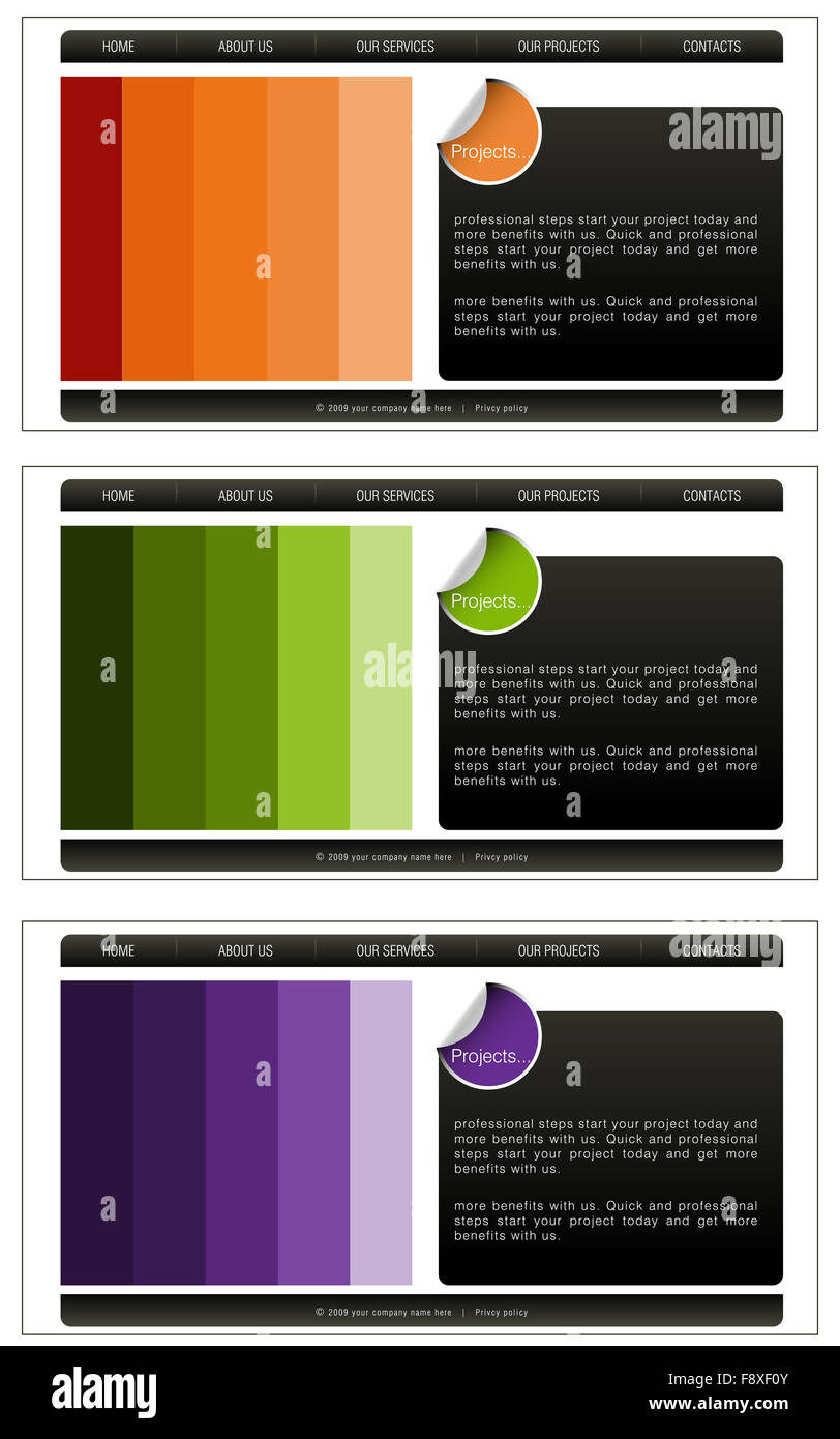 Web Template 014 Stock Photo - Alamy