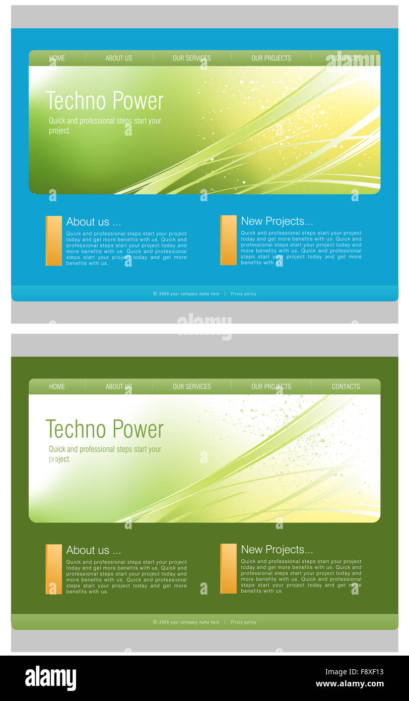 Web Template 018 Stock Photo - Alamy