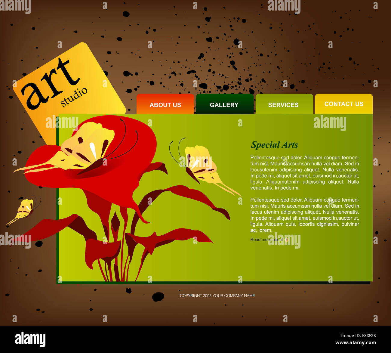 Website Template 02 Stock Photo - Alamy