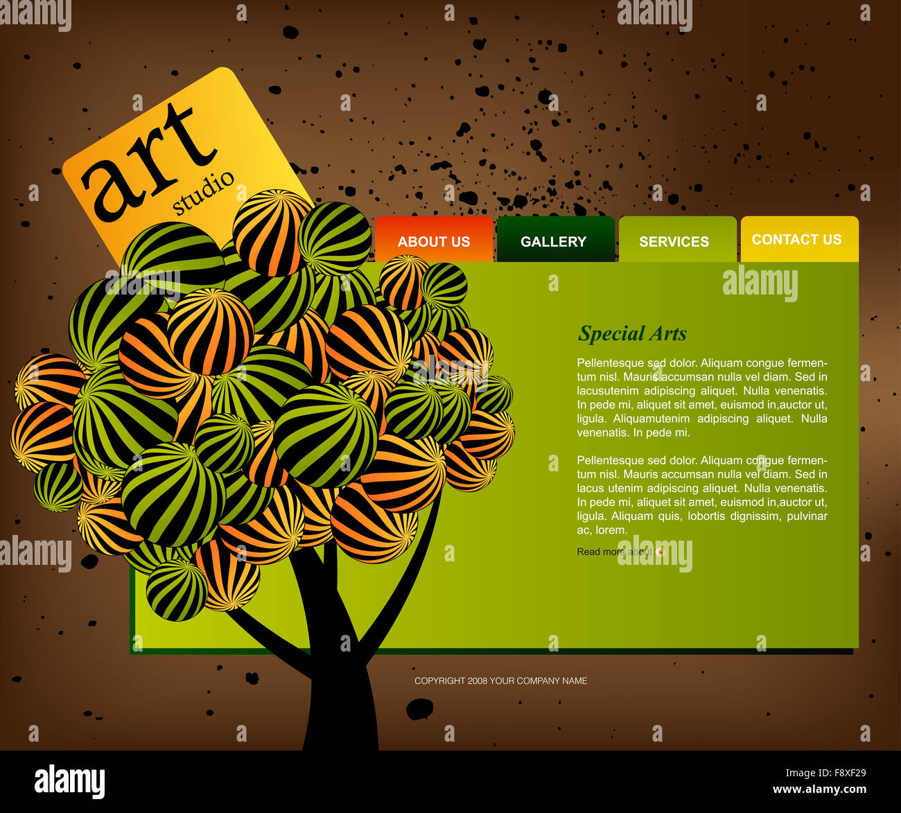 Website Template 03 Stock Photo - Alamy