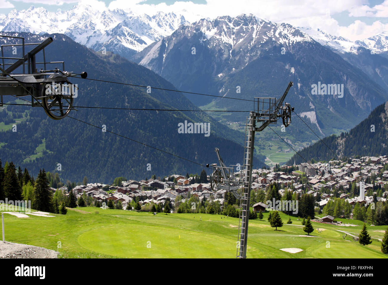 Verbier resort town hi-res stock photography and images - Alamy