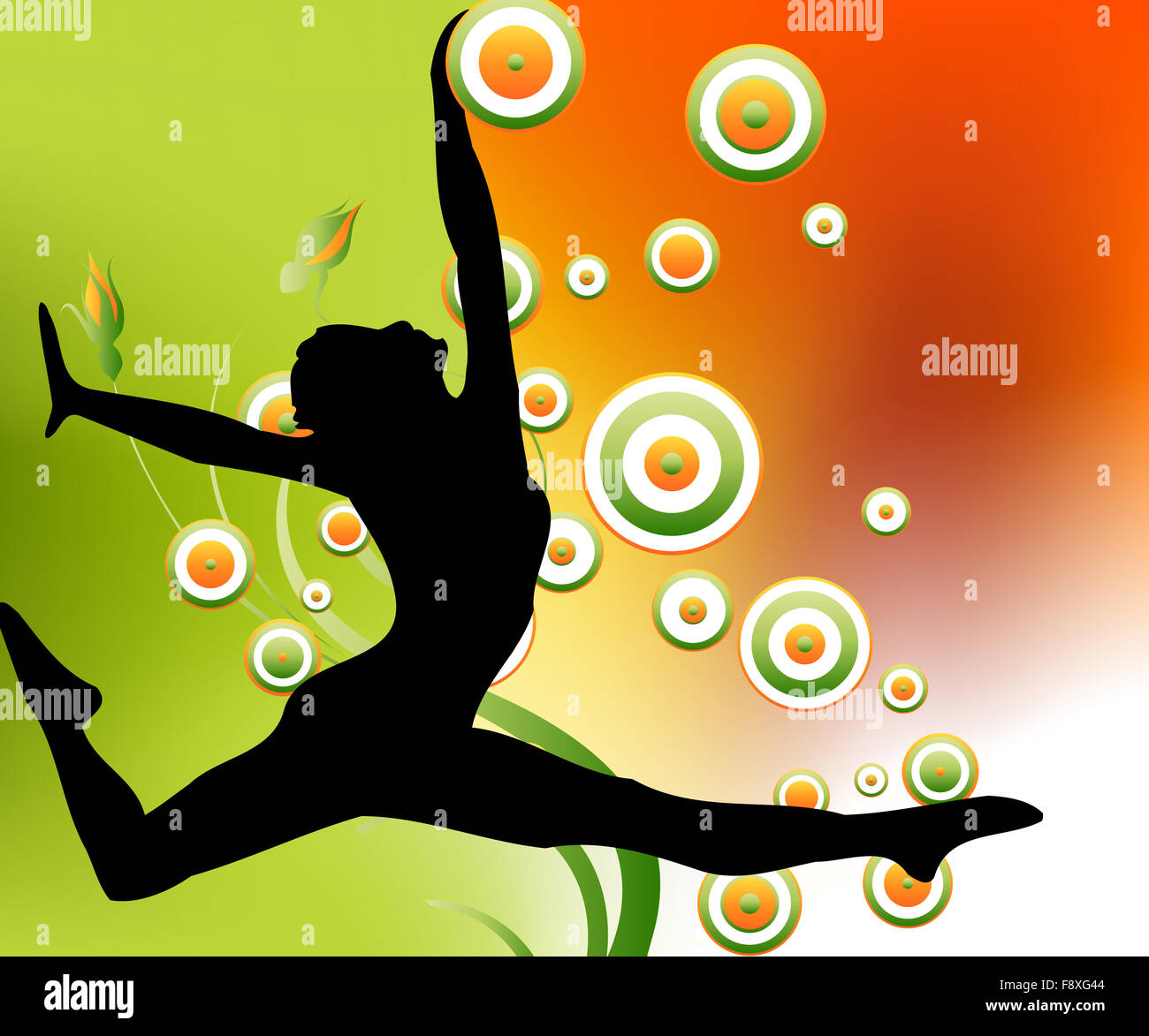 Training silhouette design hi-res stock photography and images - Alamy