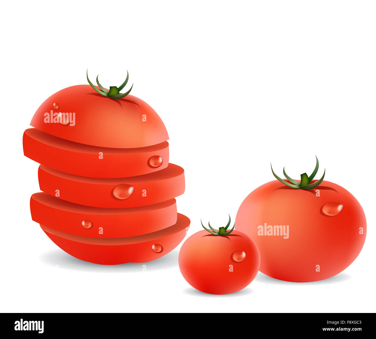 Tomato drawing Cut Out Stock Images & Pictures - Alamy
