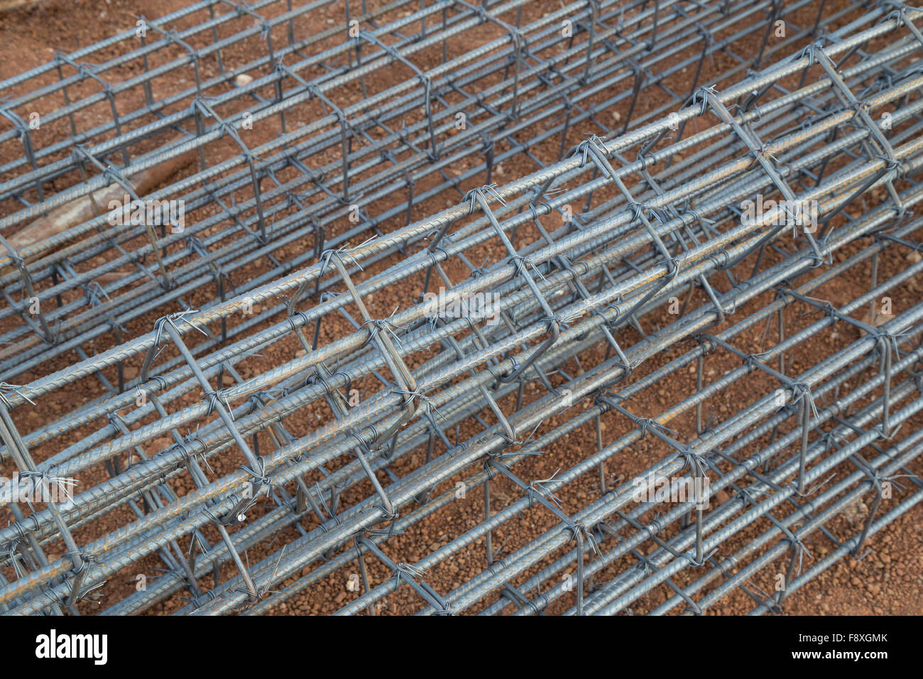 steel rod for poles construction at construction site Stock Photo - Alamy