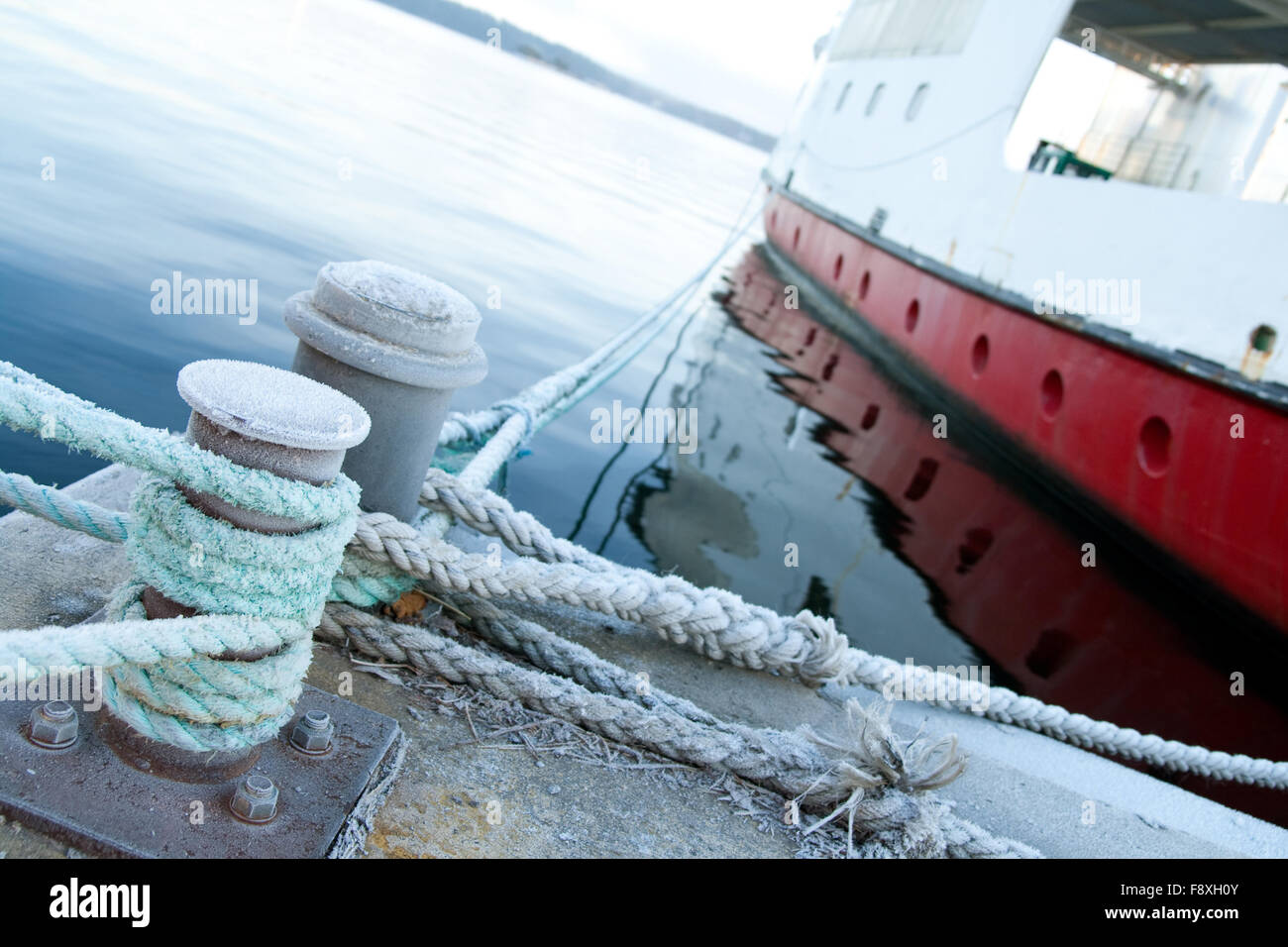 Ship moored at a quay Stock Photo - Alamy