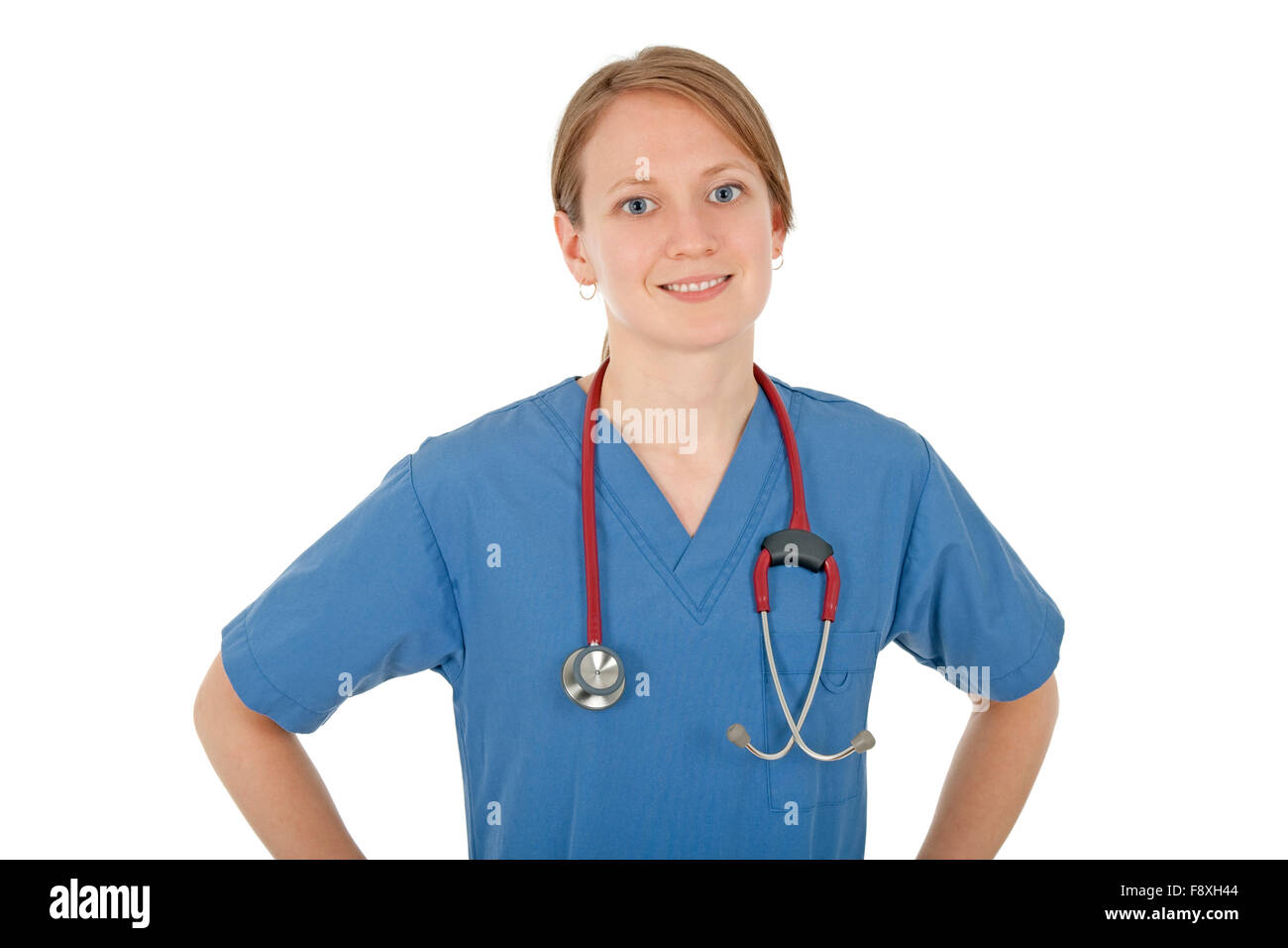 Smiling friendly nurse Stock Photo - Alamy