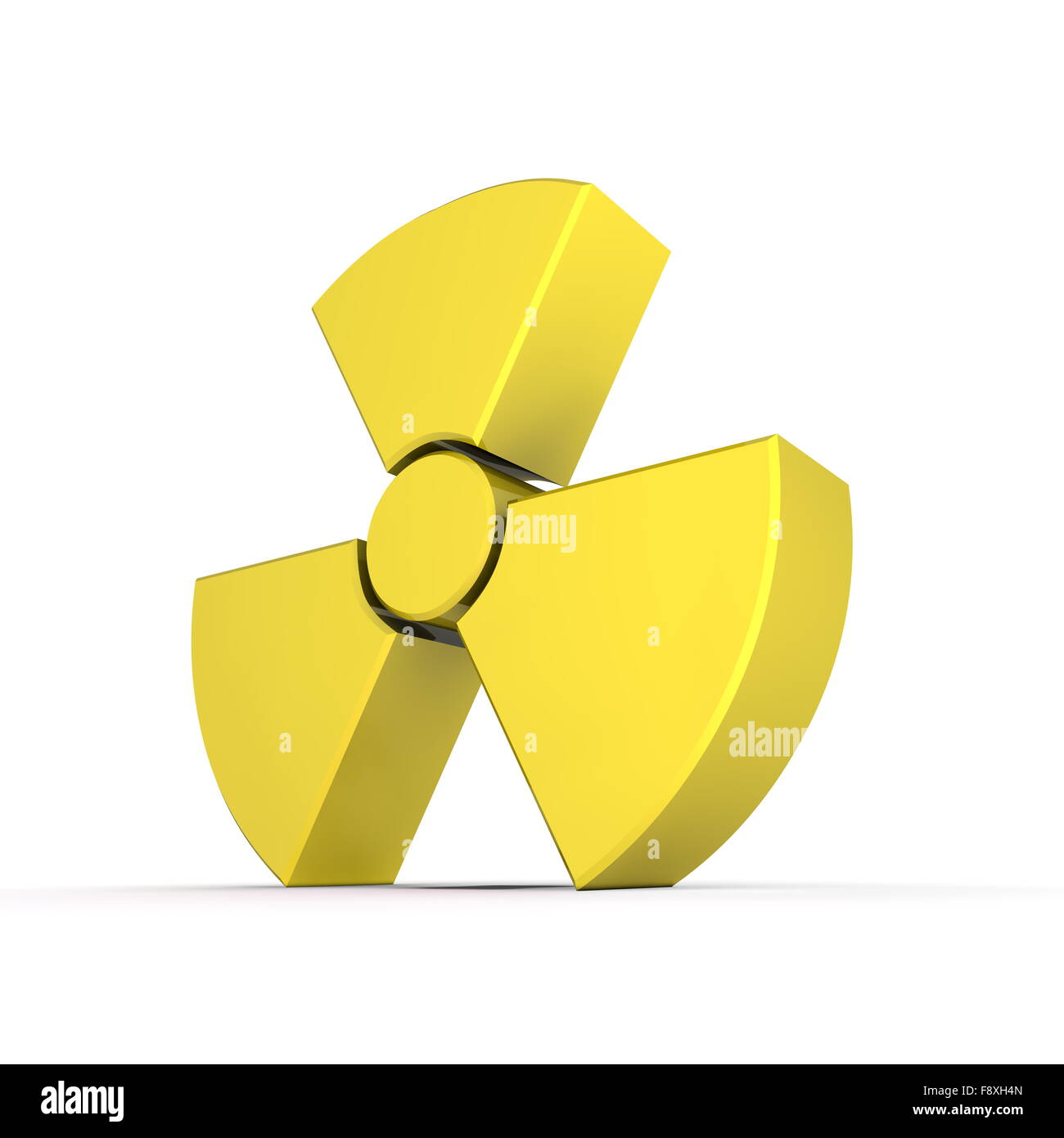 Shiny Yellow Nuclear Symbol Stock Photo - Alamy