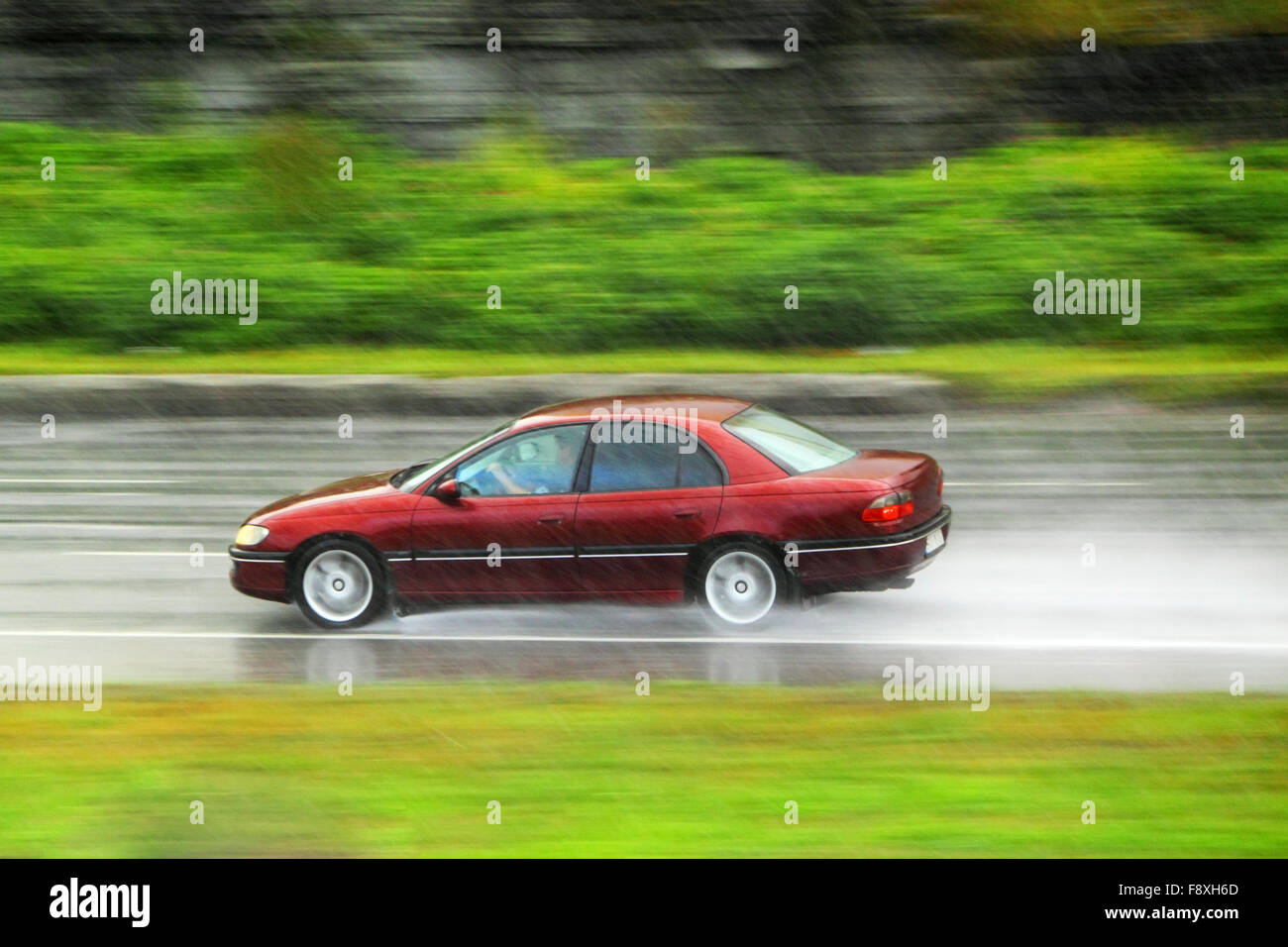 driving at rain Stock Photo - Alamy