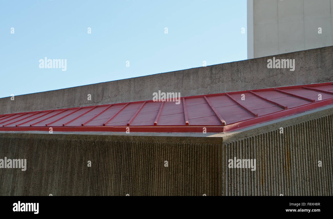 Red roof concrete Stock Photo - Alamy