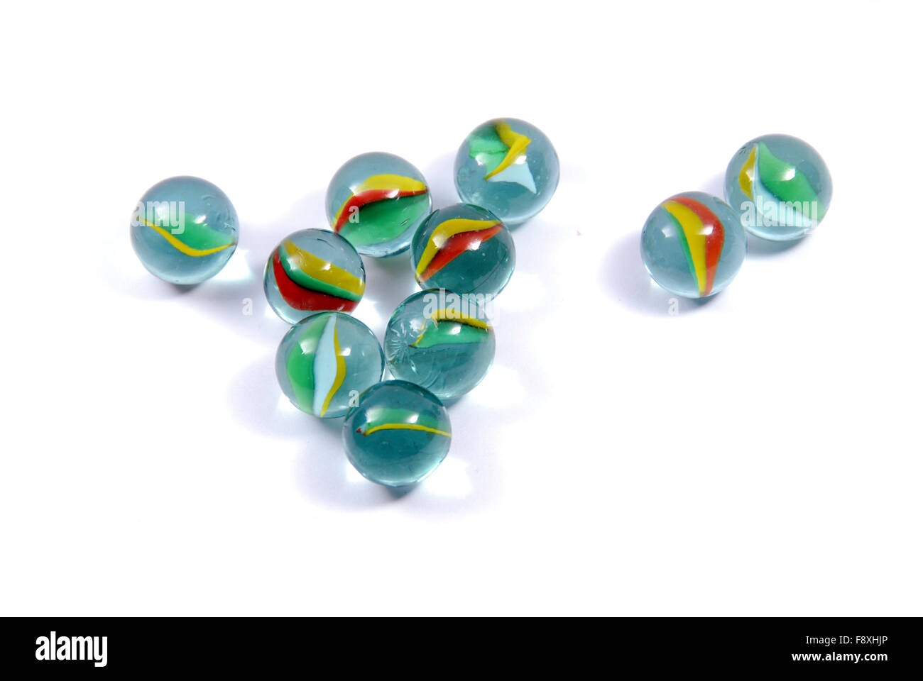 Marbles many colours Cut Out Stock Images & Pictures - Alamy