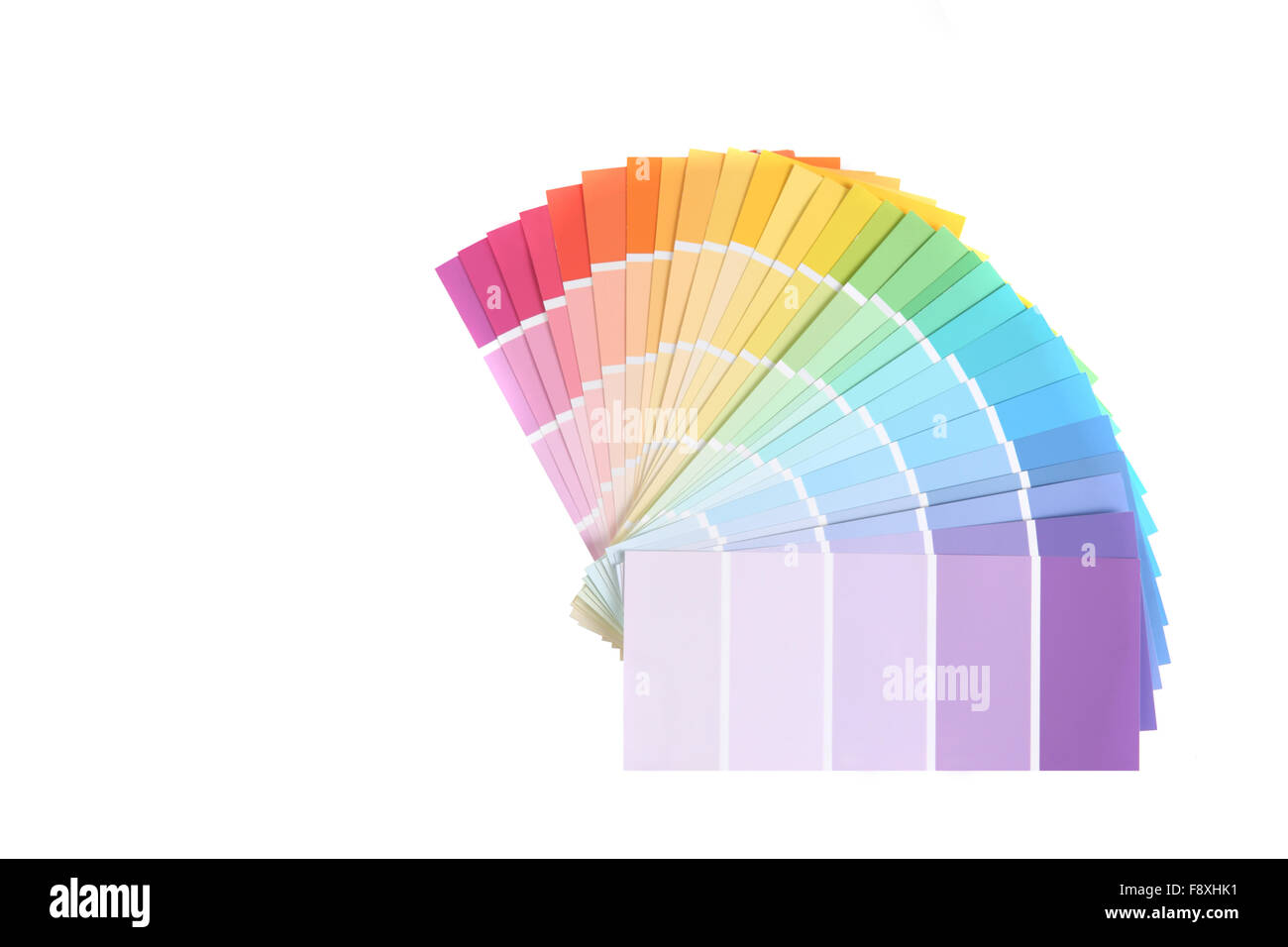 Color Swatches of Paint Samples for Remodeling Stock Photo - Alamy