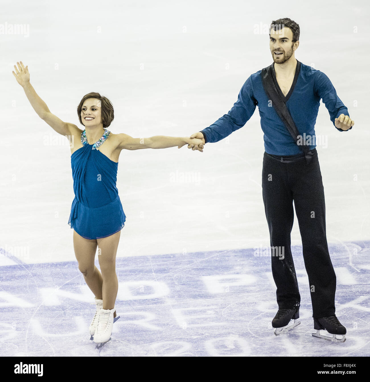 Barcelona, Spain. 11th December, 2015. Canada's MEAGAN DUHAMEL/ERIC ...