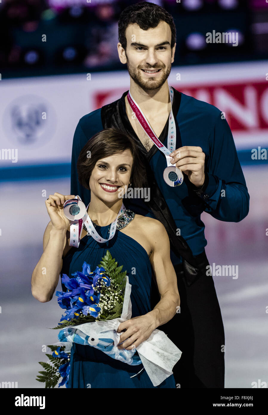 Barcelona, Spain. 11th December, 2015. Canada's MEAGAN DUHAMEL/ERIC ...