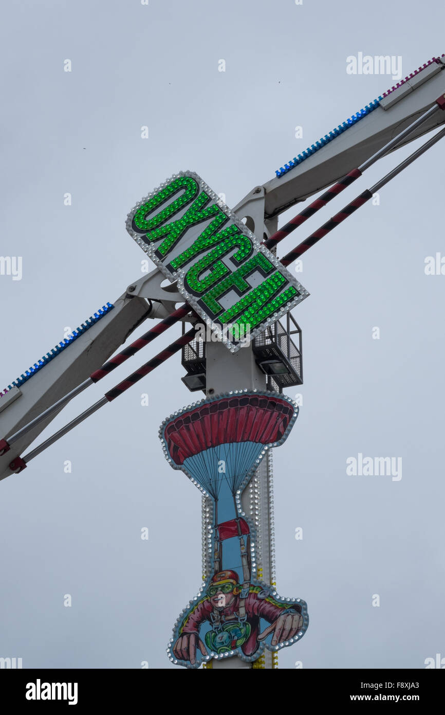 Fairground ride at Gloucester docks Stock Photo - Alamy
