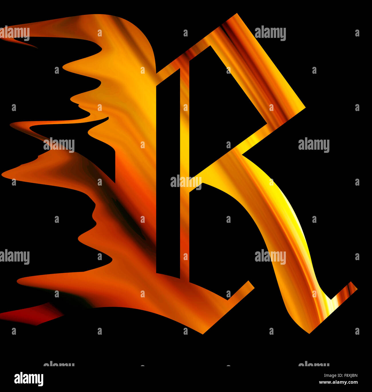 Fire alphabet r hi-res stock photography and images - Alamy