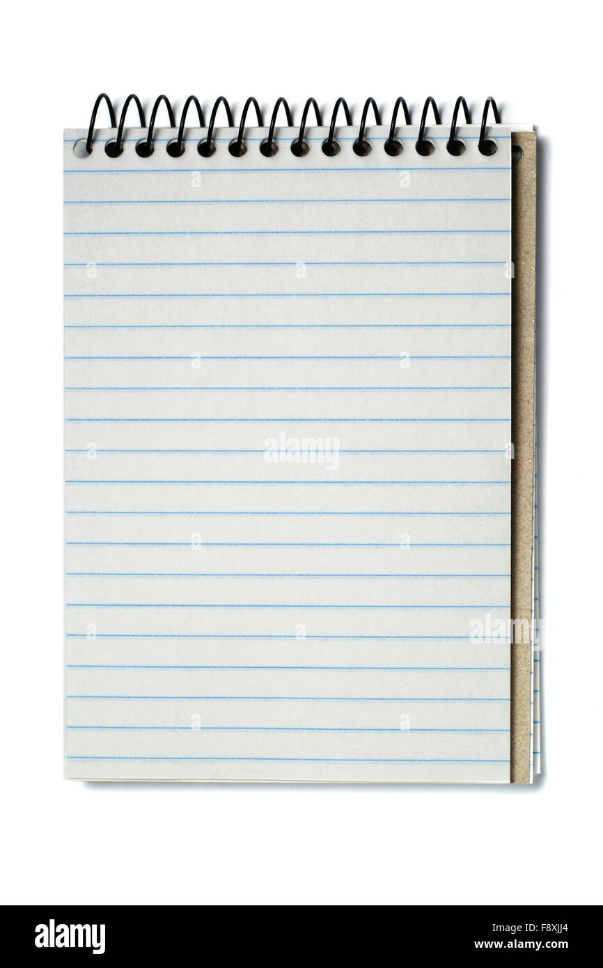 Spiral bound note pad Stock Photo - Alamy