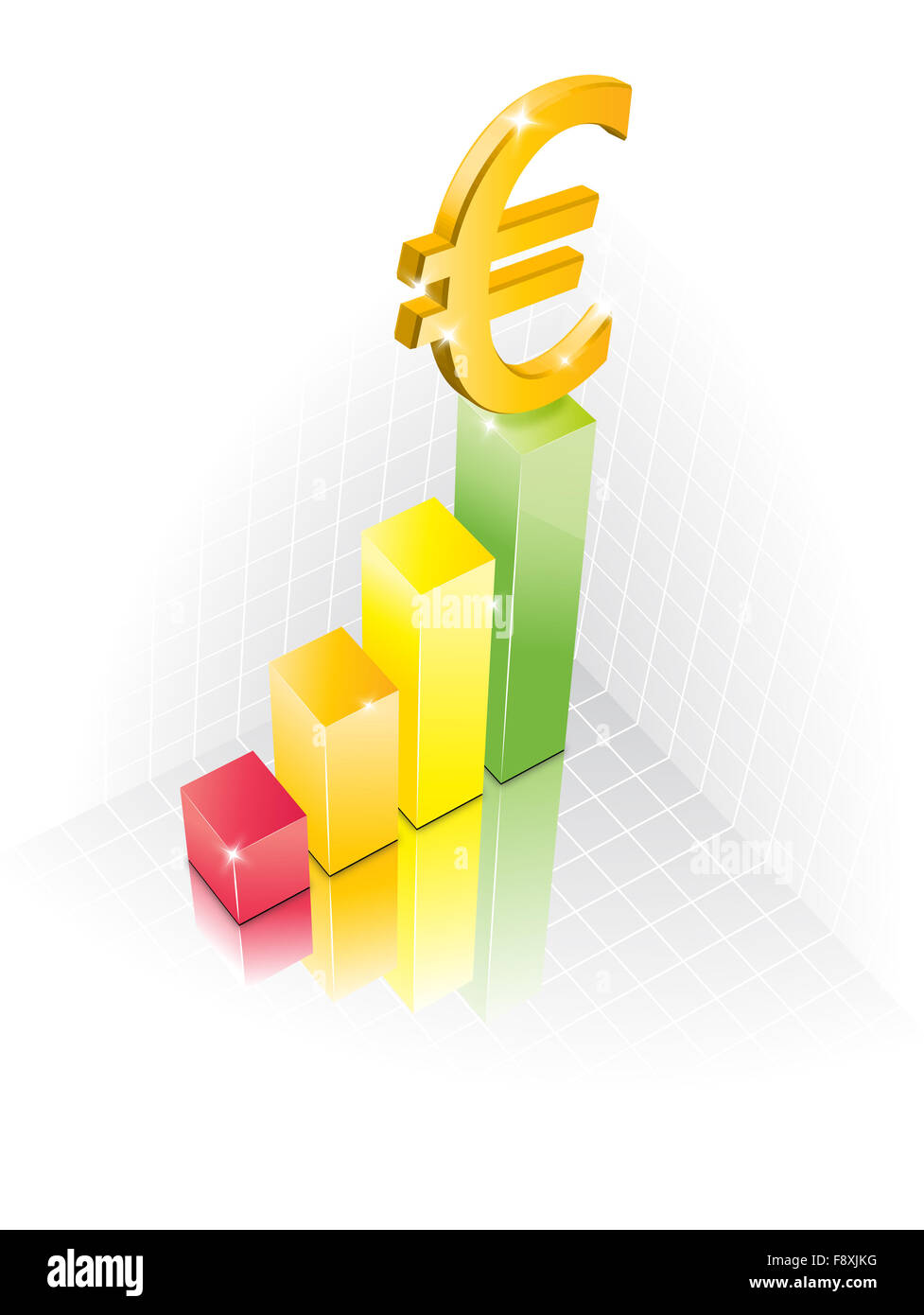 3D Euro Chart Stock Photo - Alamy