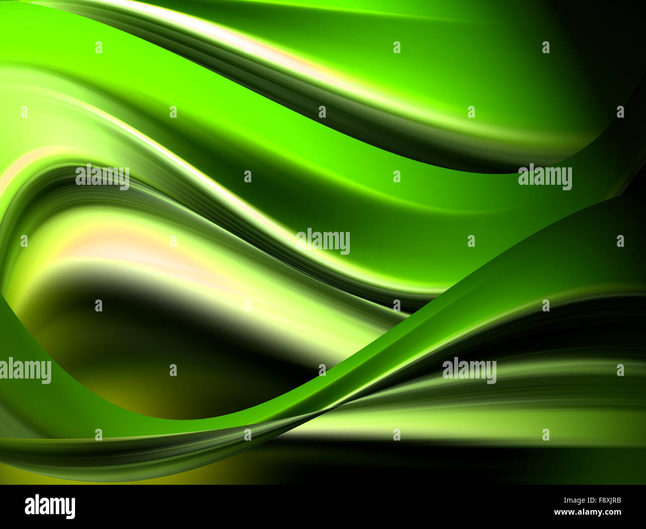 Abstract green waves hi-res stock photography and images - Alamy