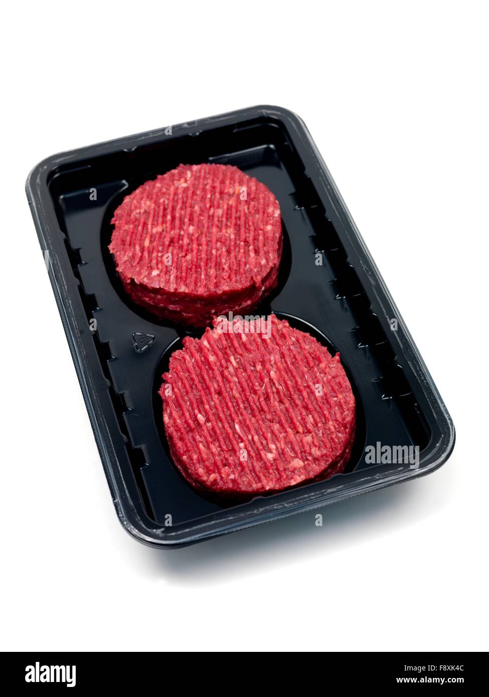 Packaged Beef Patties Stock Photo - Alamy