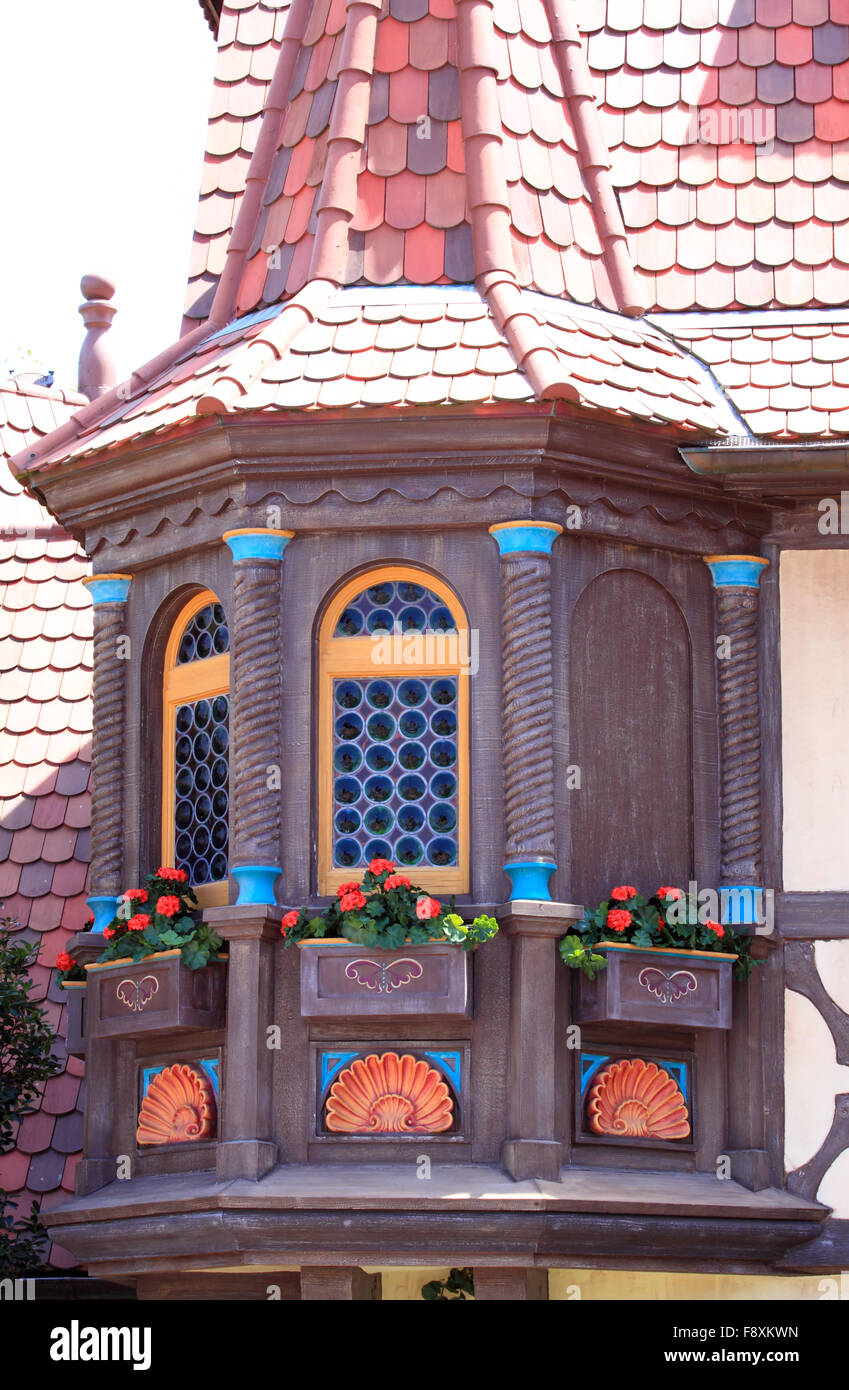 European traditional building structure Stock Photo - Alamy