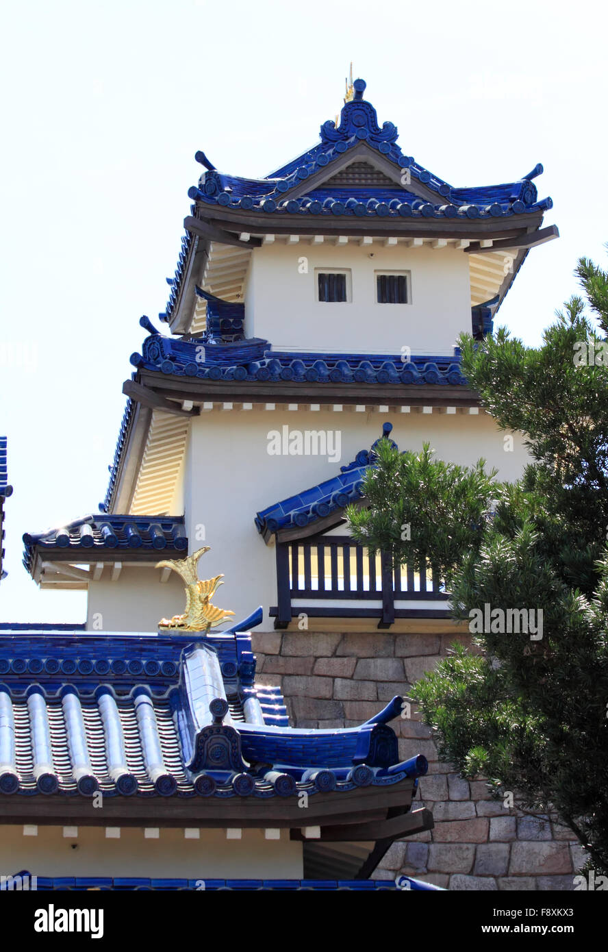 Japanese traditional building structure Stock Photo - Alamy