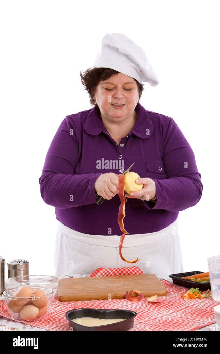 Peeling an apple Stock Photo - Alamy